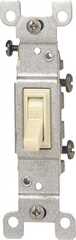 Leviton R56-01451-02T 15 Amp Single-Pole Toggle Light Switch, Light Almond