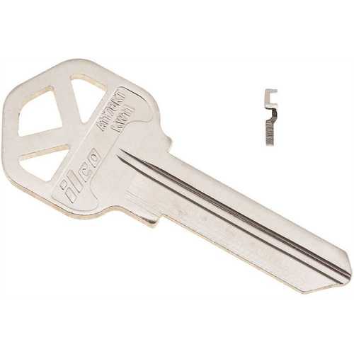 Kaba Ilco A1176KT-KW11-XCP10 Kwikset 6-Pin Blank Key Silver - pack of 10