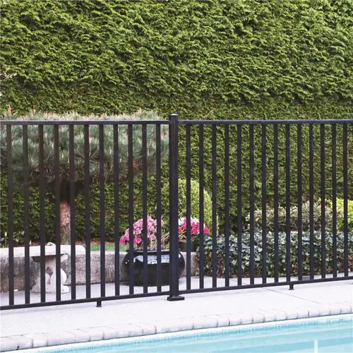 PEAK 57113 AquatinePLUS 5/8 in. x 72 in. x 4 ft. Black Aluminum Pool ...