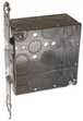 RACO 235 4 in. Square Box Welded 2-1/8 in. Deep with Nine 1/2 in. KO's ...