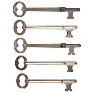 Kaba Ilco 2SKA Skeleton Key Blank Utility Key Silver