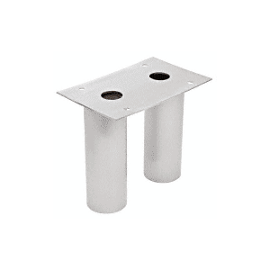 CRL SPS6R Brushed Stainless Steel Round Post Support