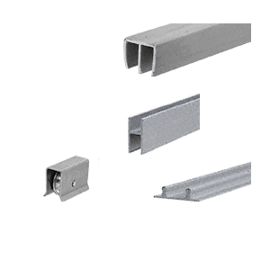 CRL D2200ABB Satin Anodized Track Assembly with Plastic Upper and ...