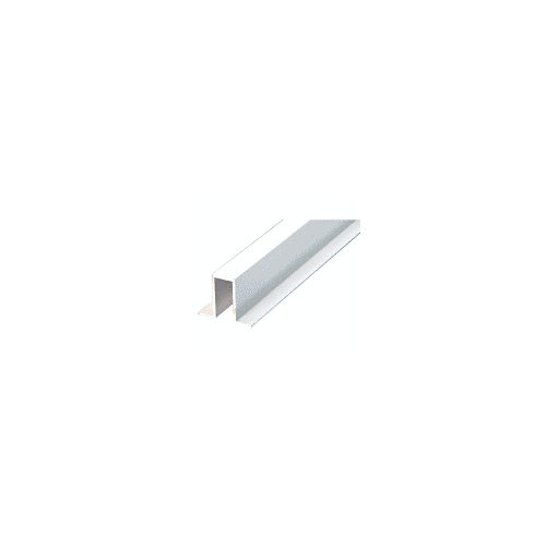 CRL ALUM-HC1WHSL-VCP-1 White 120" Length Hat Channel for Fixed Glazing