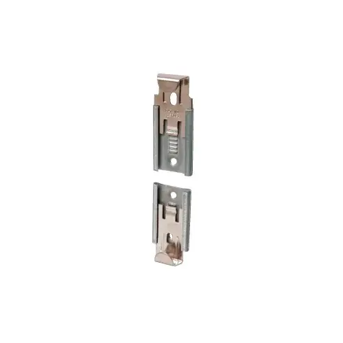 CRL 5064114BV Nickel Plated Adjustable Mirror Clip Set for 1/4" Beveled ...