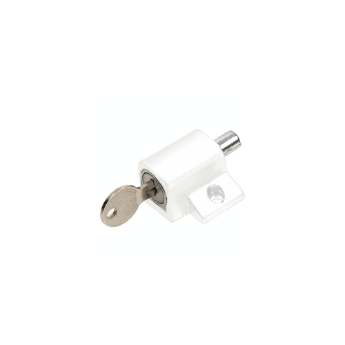 CRL S4360 White Keyed Patio Door Lock