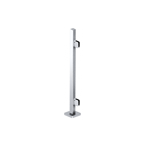 CRL SPS42EPS Polished Stainless 42" Steel Square Glass Clamp End Square ...