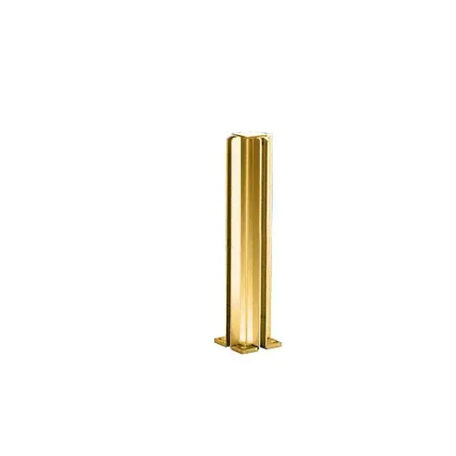 CRL D990BGA143W Brite Gold Anodized 14" 3-Way Design Series Partition ...