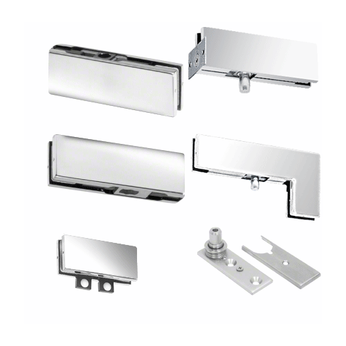 CRL ALUM-PHE7PS-VCP-1 Polished Stainless European Patch Door Kit for ...