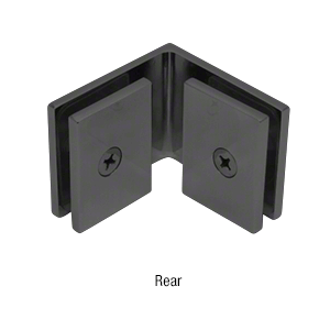 CRL SGC90MBL Matte Black Square 90 Degree Glass-to-Glass Clamp