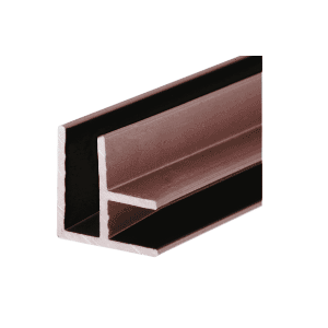 CRL D7201DU Duranodic Bronze Aluminum Corner Extrusion - 144" Stock Length