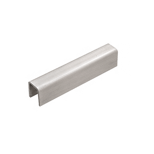 CRL L10BS 316 Brushed Stainless U-Channel Cap for 21.52 mm Glass- 3 m Long