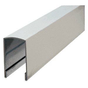 CRL GRCR5BS Brushed Stainless 120" Crisp Corner Round Top U-Channel Cap ...