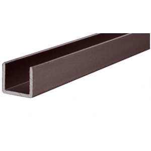 CRL D3021DU Duranodic Bronze Aluminum Single Channel Extrusion