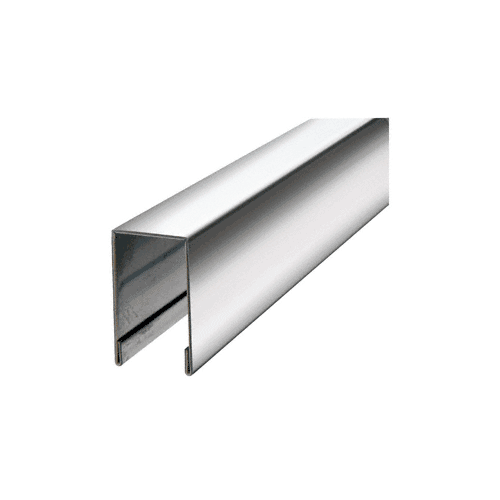 CRL GRCF5PS Polished Stainless 120" Crisp Corner Flat Top U-Channel Cap ...