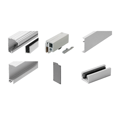 CRL CRL2812F 280 Series Satin Anodized Single Slider With Fixed Panel ...