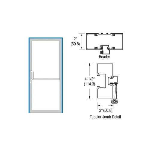 CRL-U.S. Aluminum FR71871 Custom KYNAR Paint Custom Size Series 451 ...