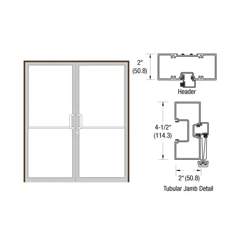 CRL-U.S. Aluminum FR72822 Custom Size Bronze Anodized Series 451 ...