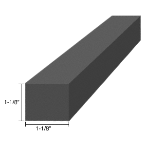 CRL SBEP8 1-1/8" x 1-1/8" x 4" EPDM Rubber Setting Blocks