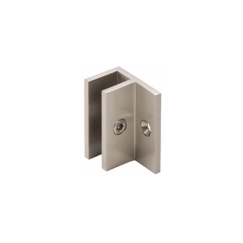 CRL SCWHL1BN Brushed Nickel Square Clamp with Horizontal Leg