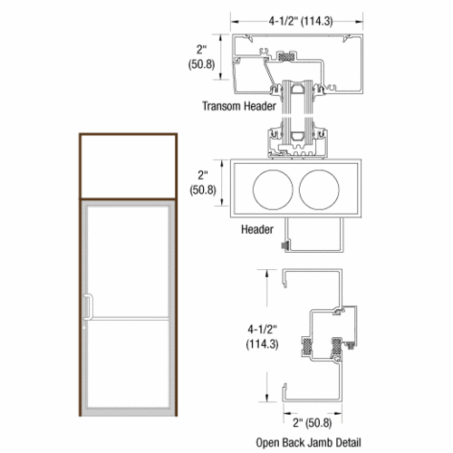 CRL-U.S. Aluminum TB91422 Dark Bronze/Black Anodized Class 1 Thermally ...