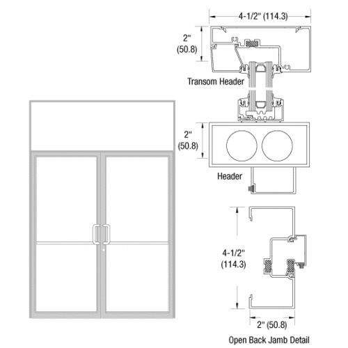 CRL-U.S. Aluminum TB92111 Clear Anodized Class 1 Thermally Improved ...