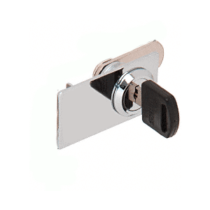 CRL LK30 Chrome Lock for Cabinet Swinging Glass Door