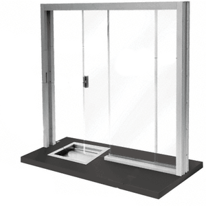 CRL SBRWA1 Satin Anodized Bullet Resistant Level 1 Manual Sliding ...