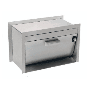 CRL H0P1611TW Brushed Stainless Thru-Wall Pass-Thru Hopper