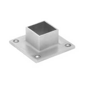 CRL HR15SYPS Polished Stainless Square Full Flange for 1-1/2" Tubing