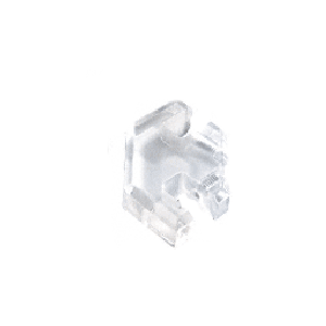 CRL HGC238 Clear Acrylic 2-Way Heavy Glass Connector for 3/8" Glass