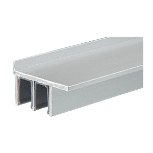 CRL D3100A Satin Anodized Aluminum Upper Track Extrusion 144" Stock Length