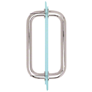 CRL BM8X8PS Polished Stainless 8" BM Series Tubular Back-to-Back Pull ...