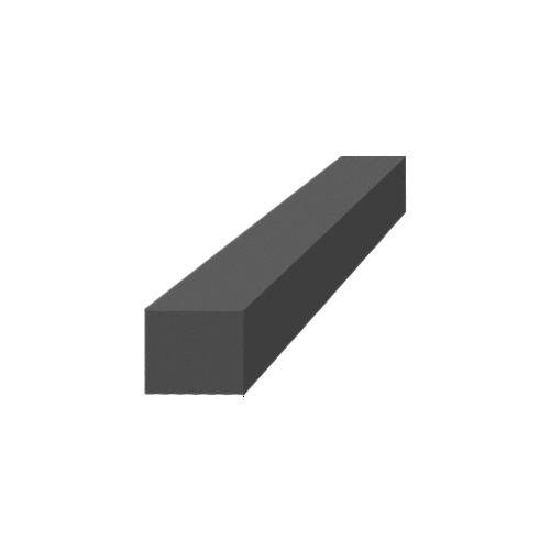 CRL SBEP8 1-1/8" x 1-1/8" x 4" EPDM Rubber Setting Blocks