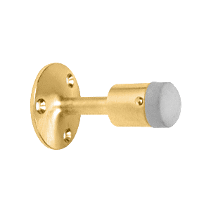 CRL DL2532PB Polished Brass Wall Mounted Heavy-Duty Door Stop
