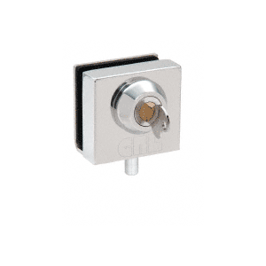 CRL 03P38 Chrome Deluxe Slip-On Showcase Lock for 3/8" Glass