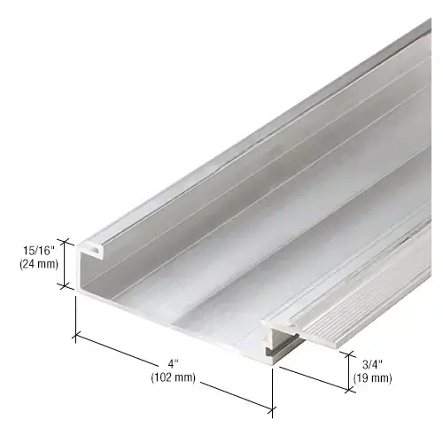 CRL-U.S. Aluminum CW24011 Clear Anodized 4" Female Split Mullion for ...