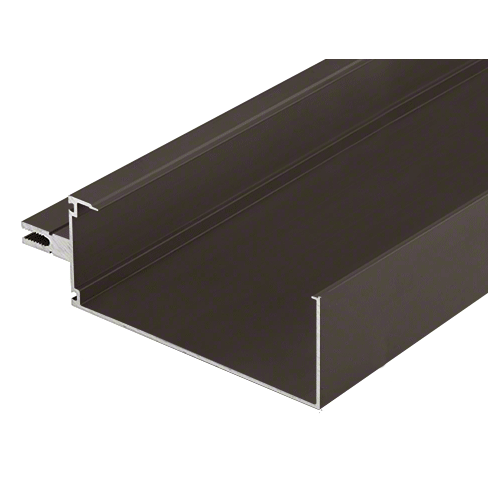 CRL-U.S. Aluminum CW98822 8" Open Back Horizontal Mullion, Dark Bronze ...