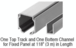 CRL CRL701 70 Satin Anodized Series Single Sliding Door with Fixed ...