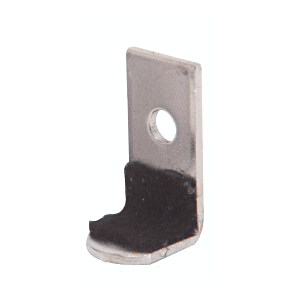 CRL 30N Nickel Plated 1" Long Felt-Lined Metal 'L' Clips