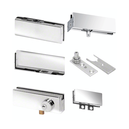 CRL PHA6LPS Polished Stainless North American Patch Door Kit for Double ...