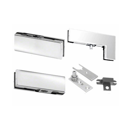 CRL PHA5PS Polished Stainless North American Patch Door Kit for Use ...