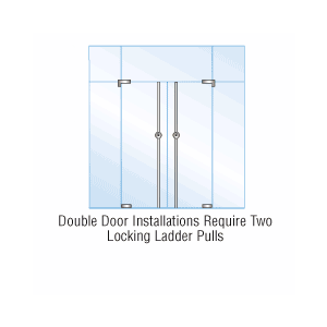 CRL LLPA84BS Brushed Stainless 84" Locking Ladder Pull