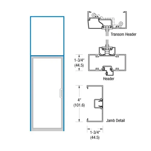 CRL-U.S. Aluminum 0Z31211R36 Clear Anodized Right Hand Open Back ...
