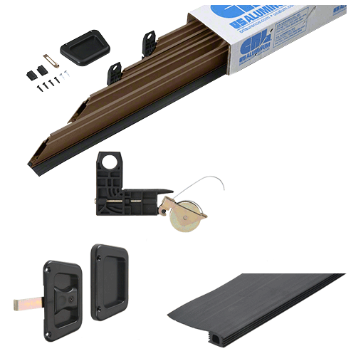 CRL KDEX2036X96BRZ Bronze 36" x 96" Heavy-Duty Extruded K.D. Sliding ...