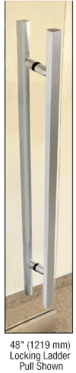 CRL D24LPBS Brushed Stainless 24" Designer Series "D" Shape Ladder Pull