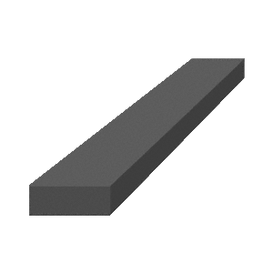 CRL SBEP6 1/2" x 1-1/8" x 4" EPDM Rubber Setting Blocks
