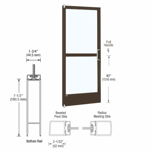 Series 250 Offset Pivot Narrow Stile Entrance Doors
