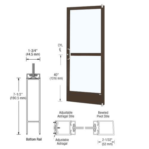Series 250 Offset Pivot Narrow Stile Entrance Doors