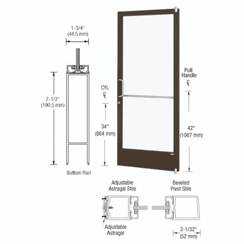 Series 250 Offset Pivot Narrow Stile Entrance Doors